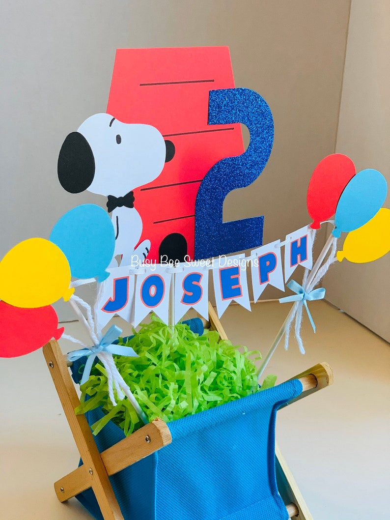 Snoopy Centerpiece / Snoopy Cake Topper / Snoopy Party - Etsy