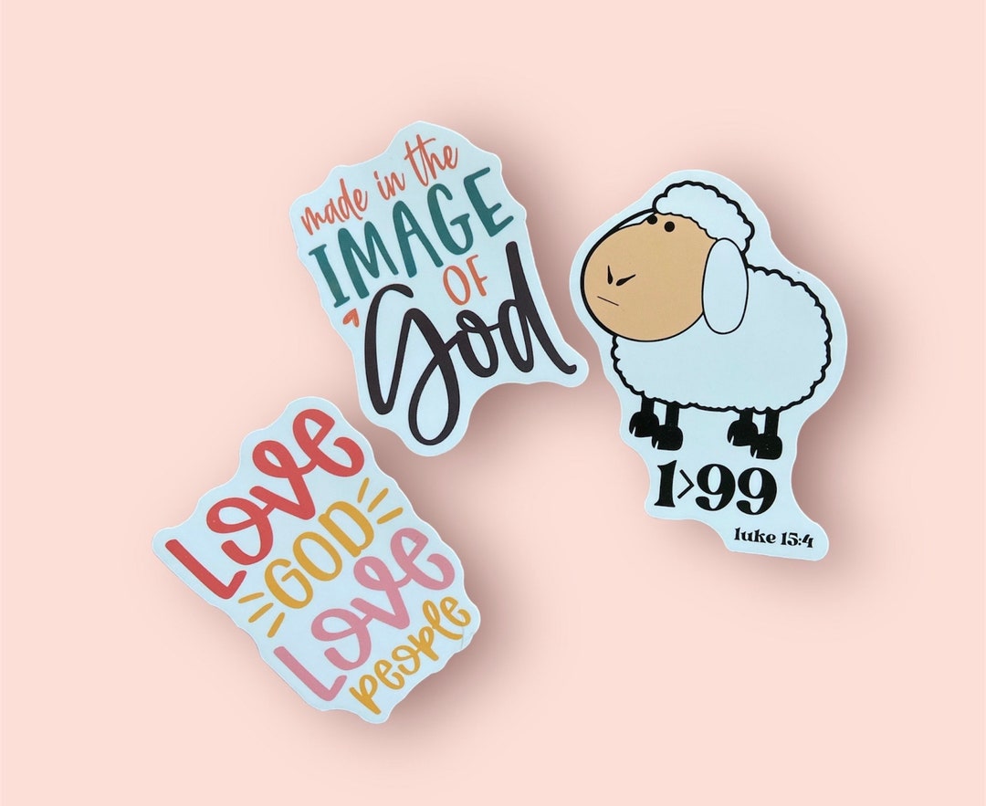 Faith Sticker Trio Bible Sticker Pack Christian Stickers Made in the ...