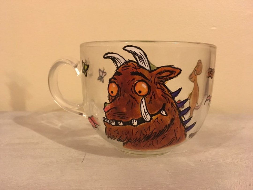 Gruffalo Mug-glass Mug.hand Painted Gruffalo Personalised Gift - Etsy UK
