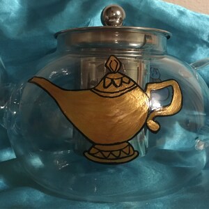 Aladdin Tea Set-glass Genie Teapot With Jasmine & Aladdin - Etsy