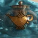 Aladdin Tea Set-glass Genie Teapot With Jasmine & Aladdin Glass Mugs ...