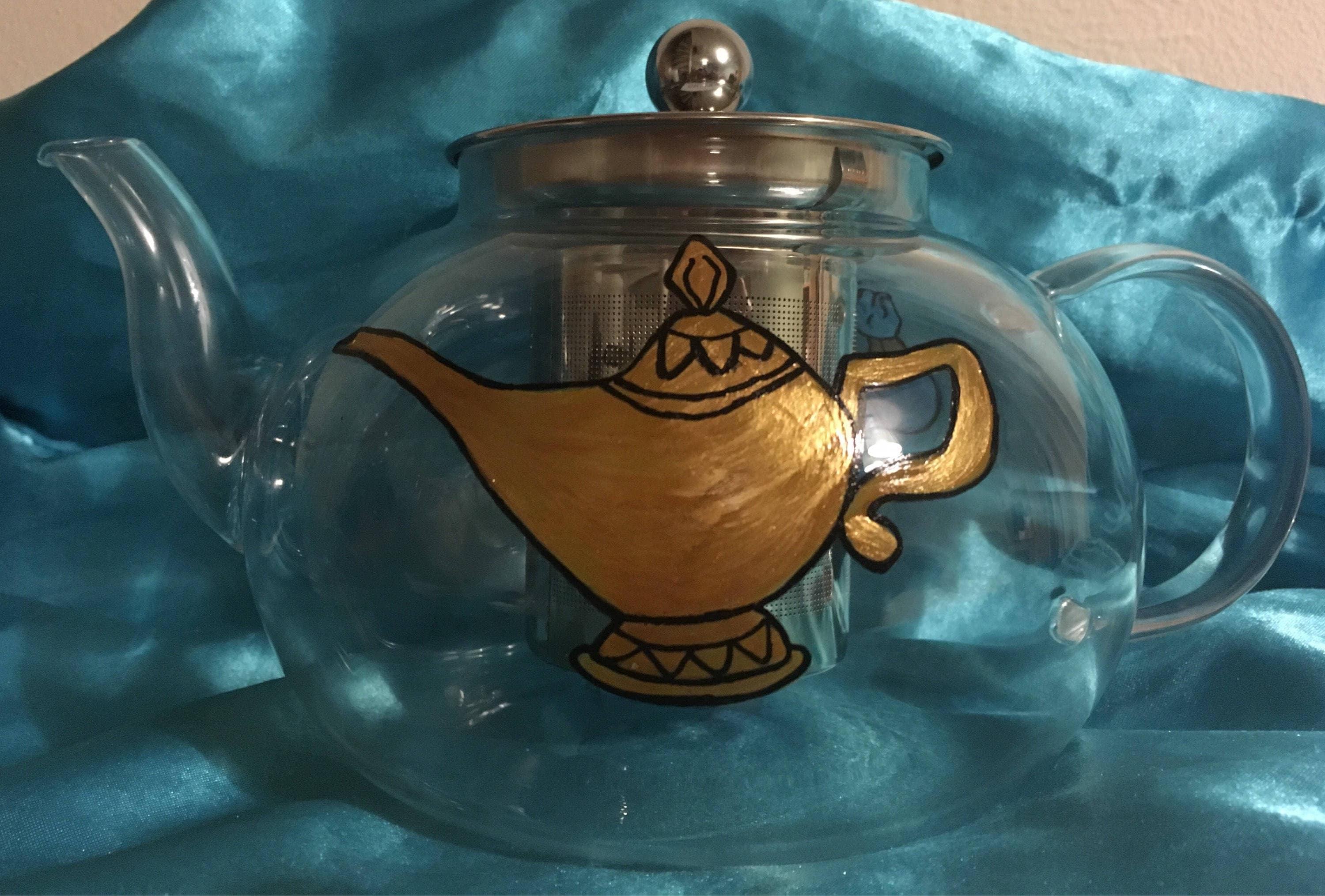 Aladdin Tea Set-glass Genie Teapot With Jasmine & Aladdin - Etsy Norway