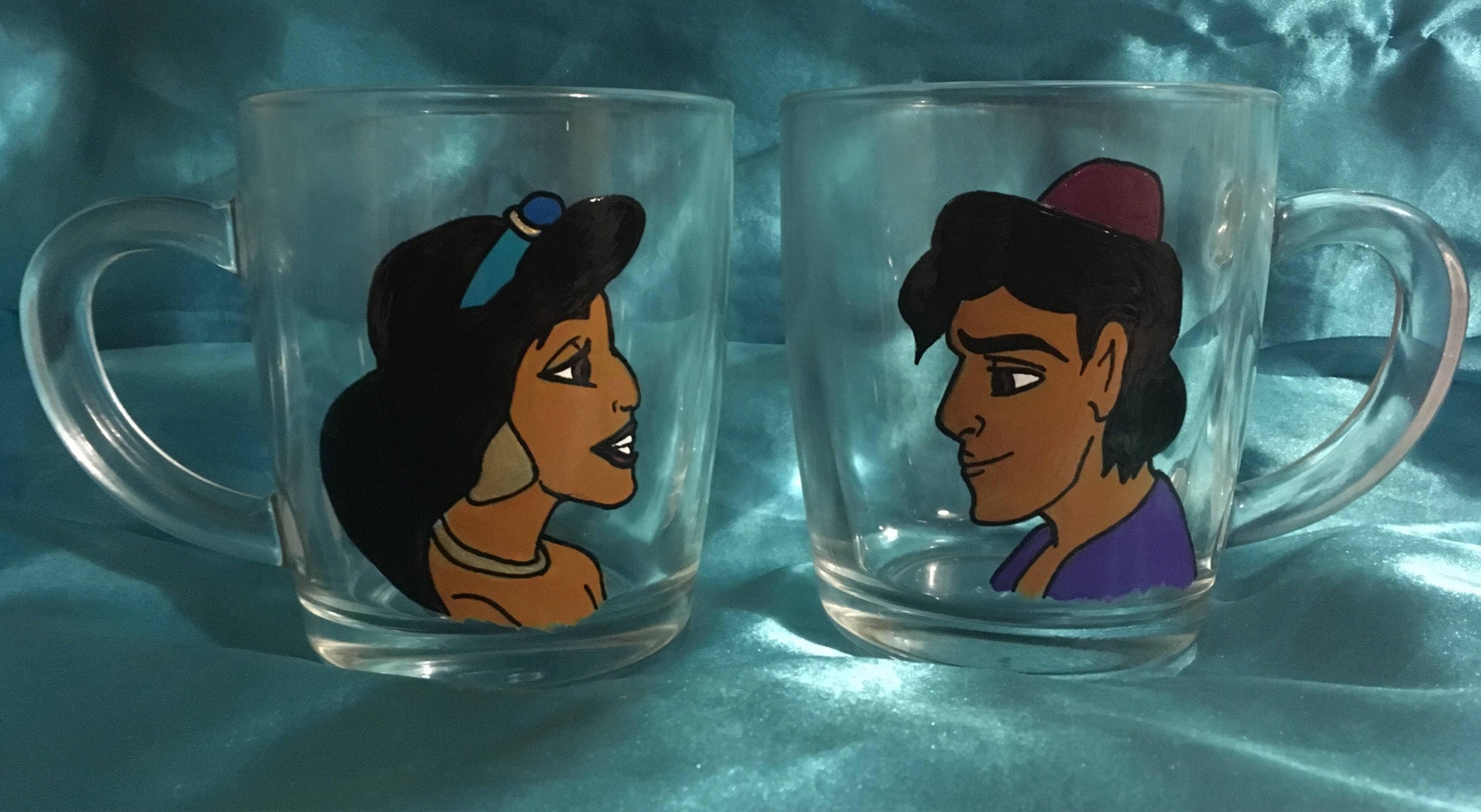 Aladdin Tea Set-glass Genie Teapot With Jasmine & Aladdin - Etsy