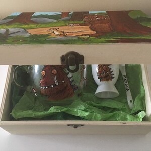 Gruffalo Gift Set - Hand Painted Gruffalo Mug and Egg Cup Set With Hand ...