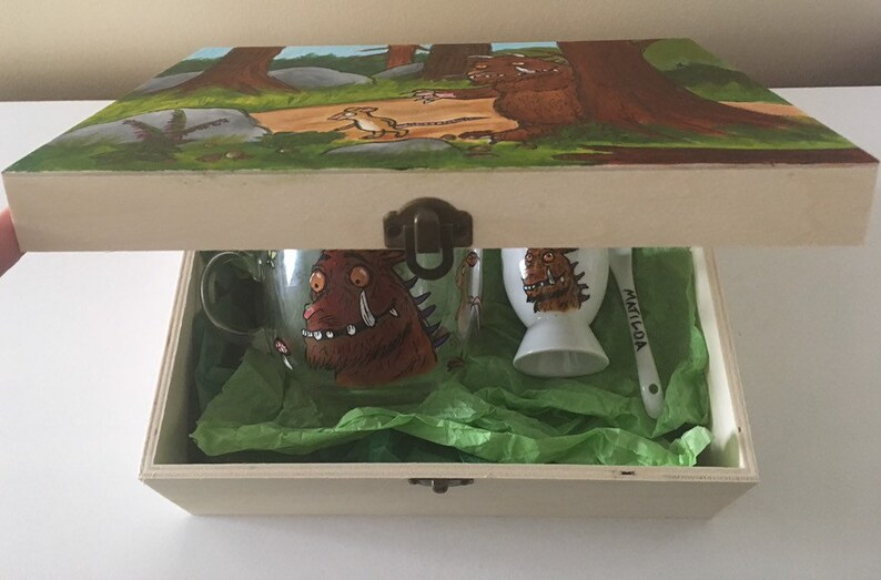 Gruffalo Gift Set Hand Painted Gruffalo Mug and Egg Cup Set With Hand ...