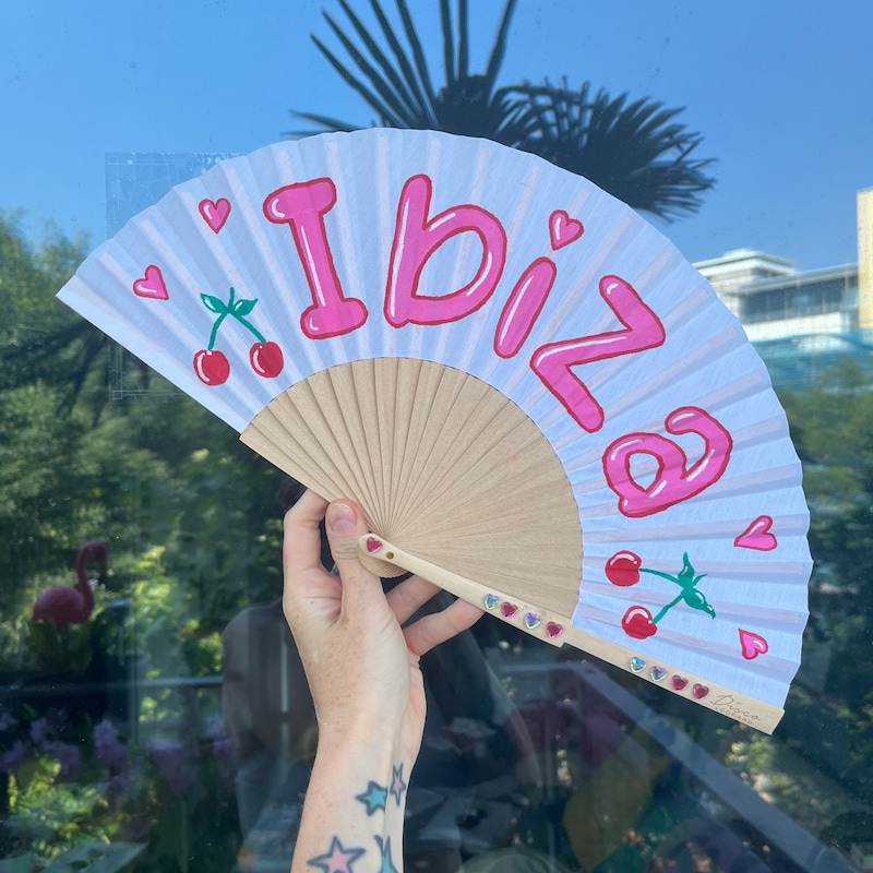 Custom Printed Rave Fan - Etsy UK