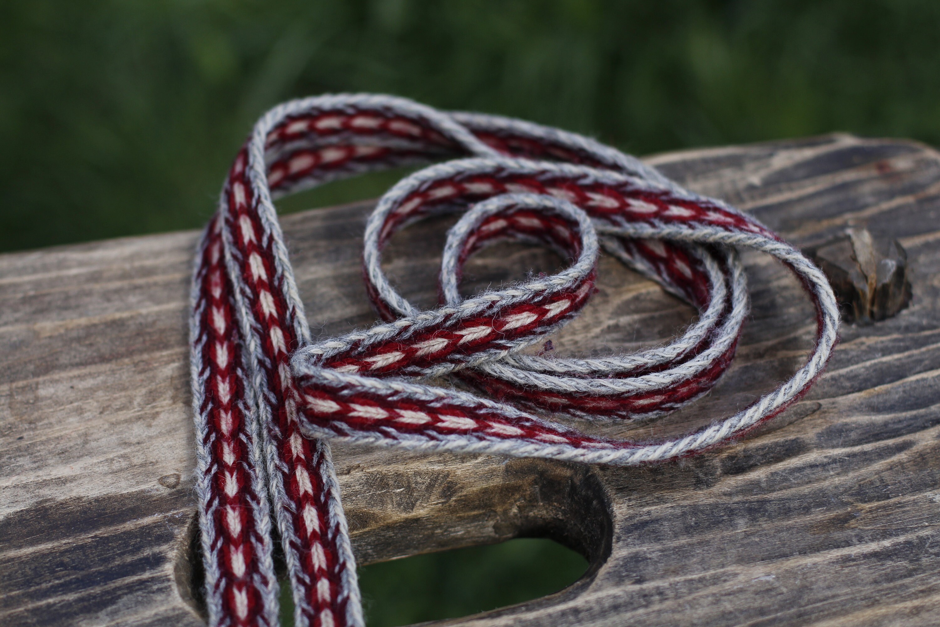 Tablet Weaving Wool Belt Woven Medieval Viking Belt Card - Etsy