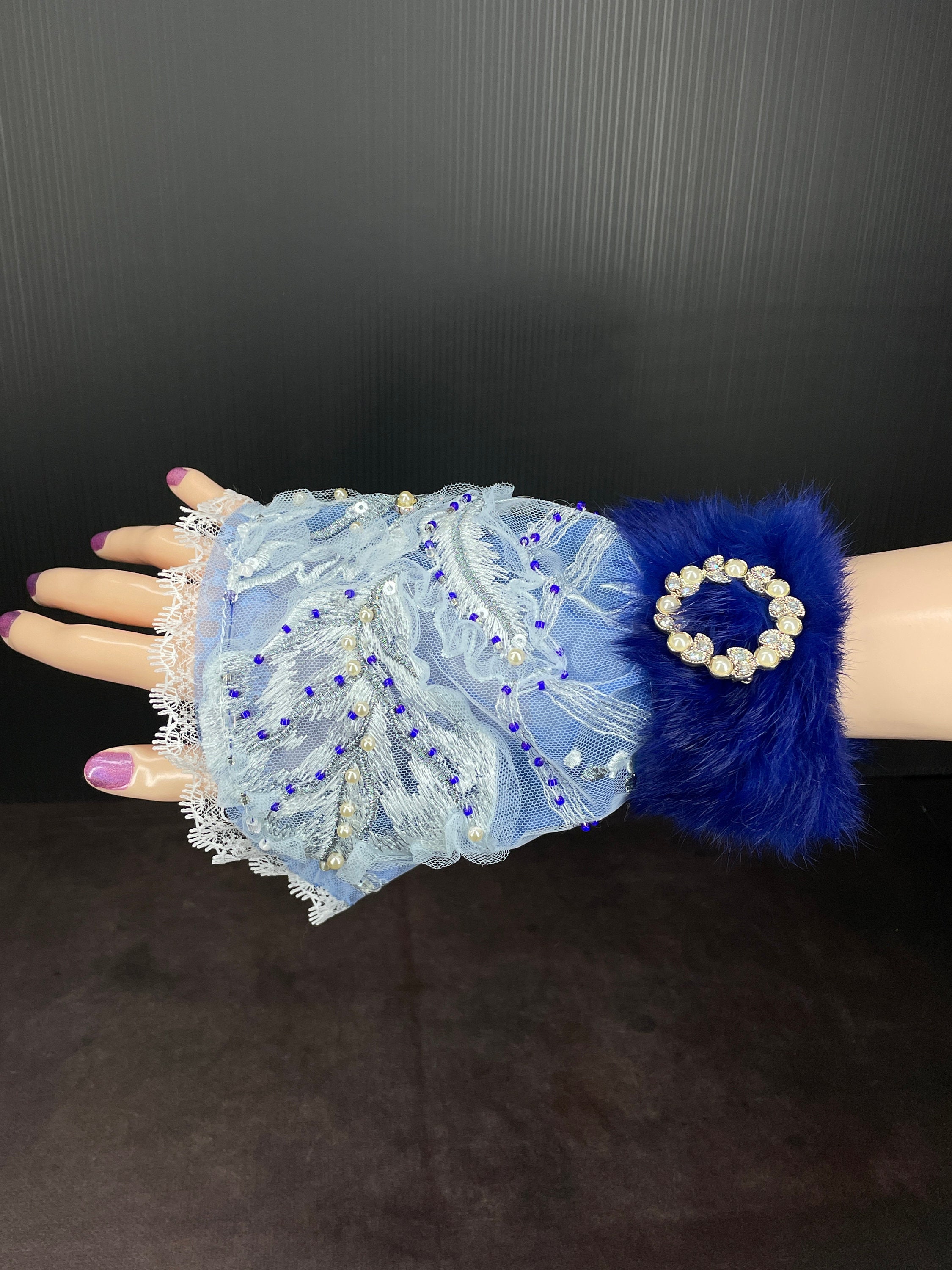 Unique, Handmade, Elegant, Glamour, Modern Lace Glove of Luxurious ...