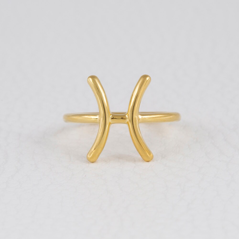 Pisces Jewelry Astrology Sign Ring Horoscope Sign Zodiac - Etsy