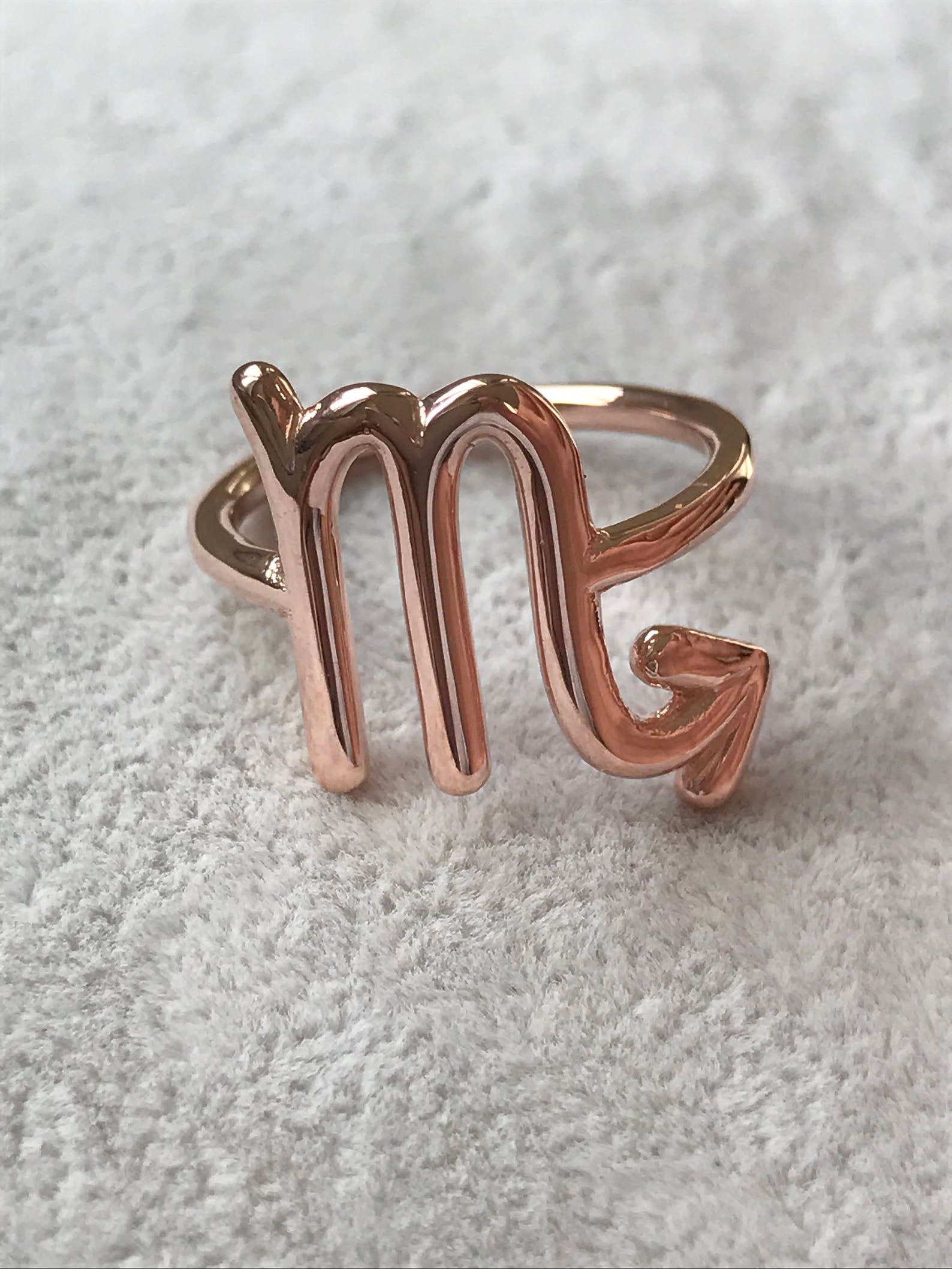 Zodiac Scorpio Rings Astrology Rings Sign 14k Gold Zodiac | Etsy