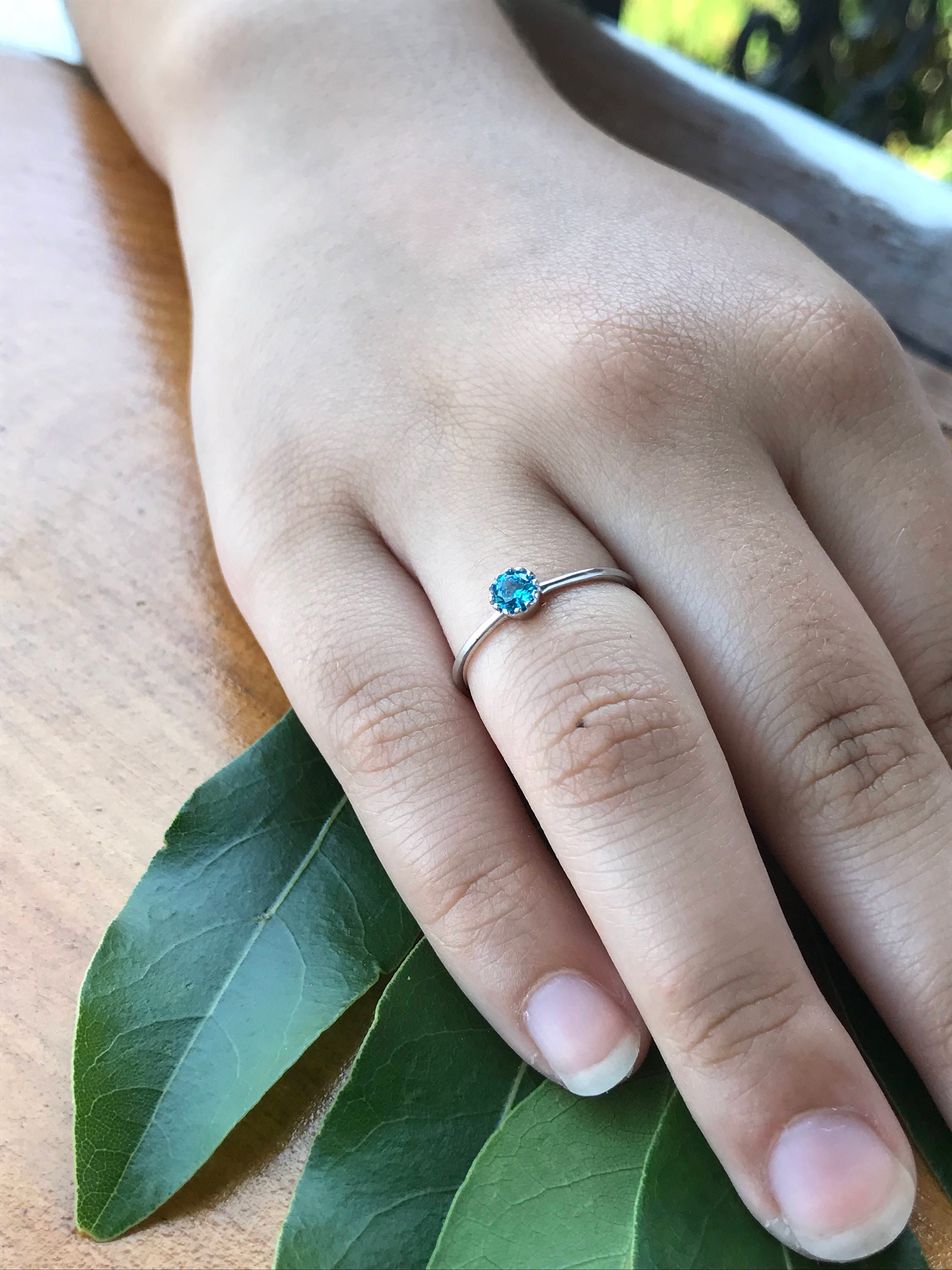 Stackable Birthstone Rings For Mothers Christmas Gift Promise | Etsy