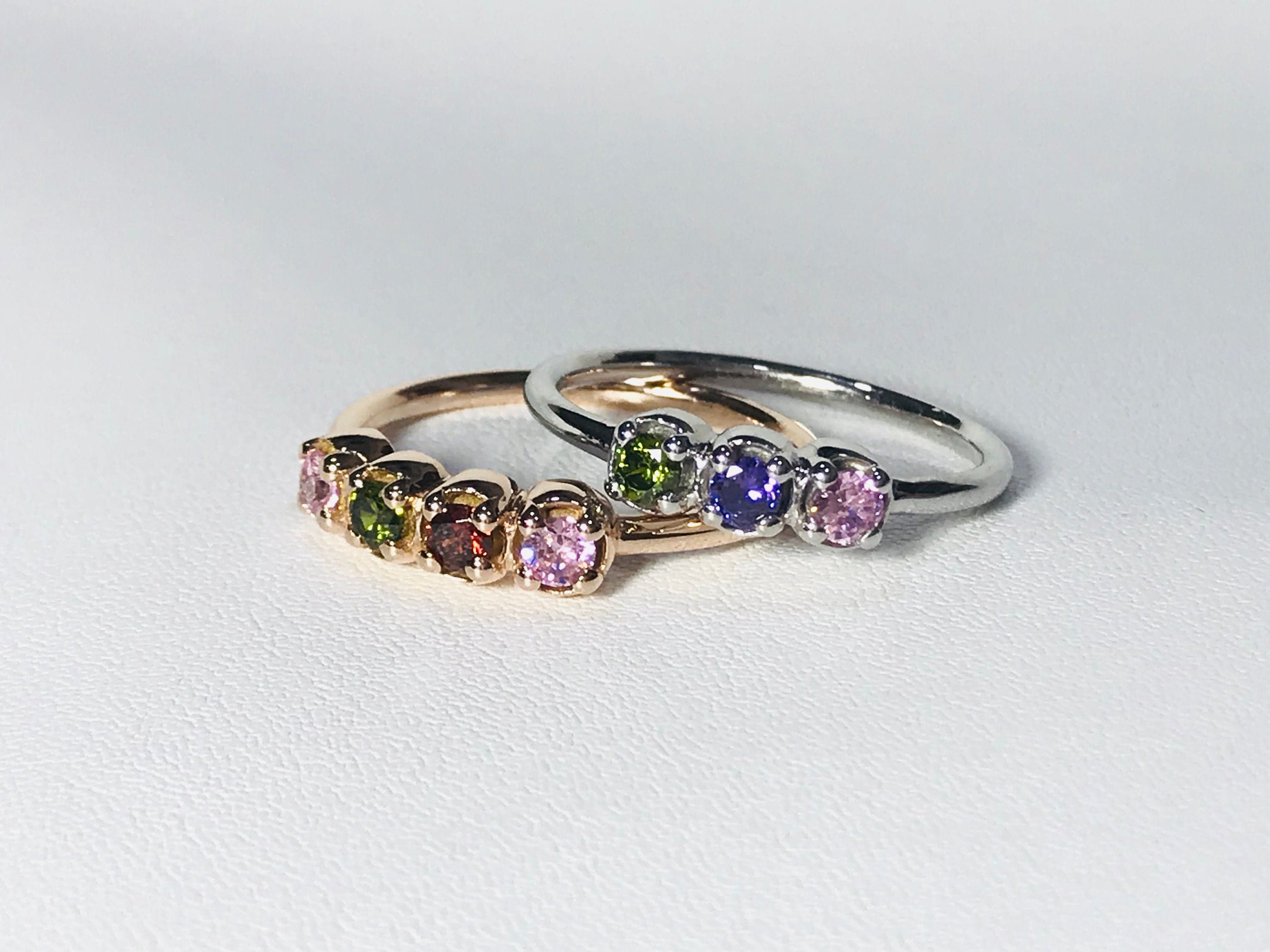 Christmas Gift Rings for Her Dual Gold Ring for Her Birthday - Etsy