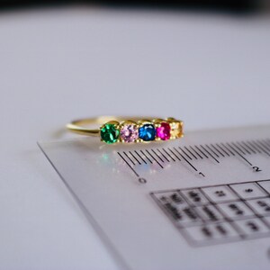 14k Mothers Day Rings, Mothers Day Jewelry, Birthstone Gold Rings ...