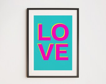 Love Art Poster | Etsy