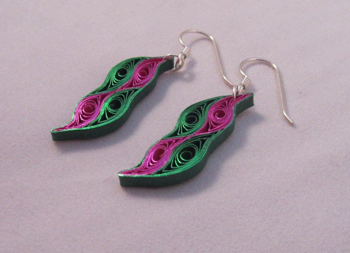 Paper Quilled Earrings - Etsy