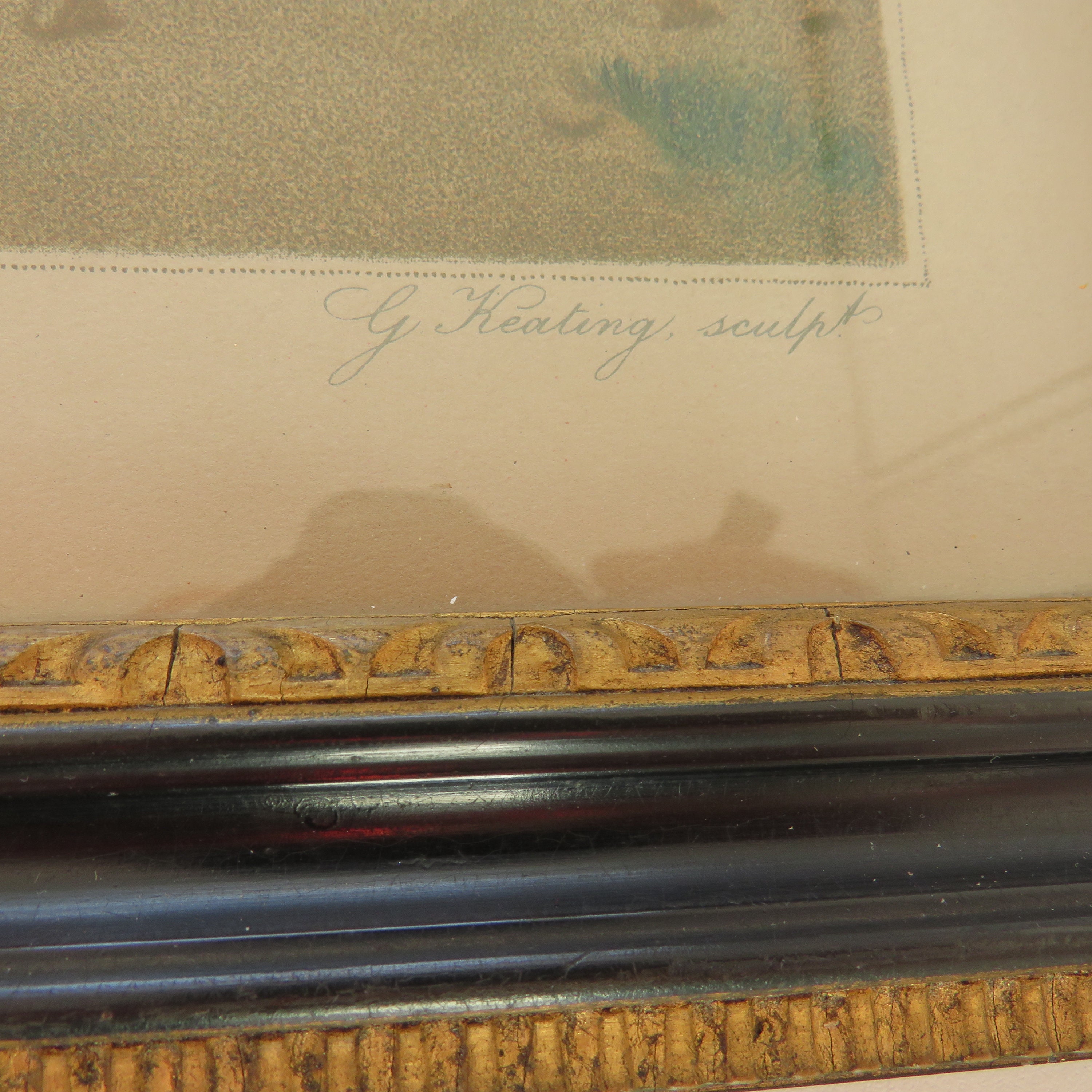 Antique Coloured Mezzotint Engraving The Cottage Door (after Francis ...