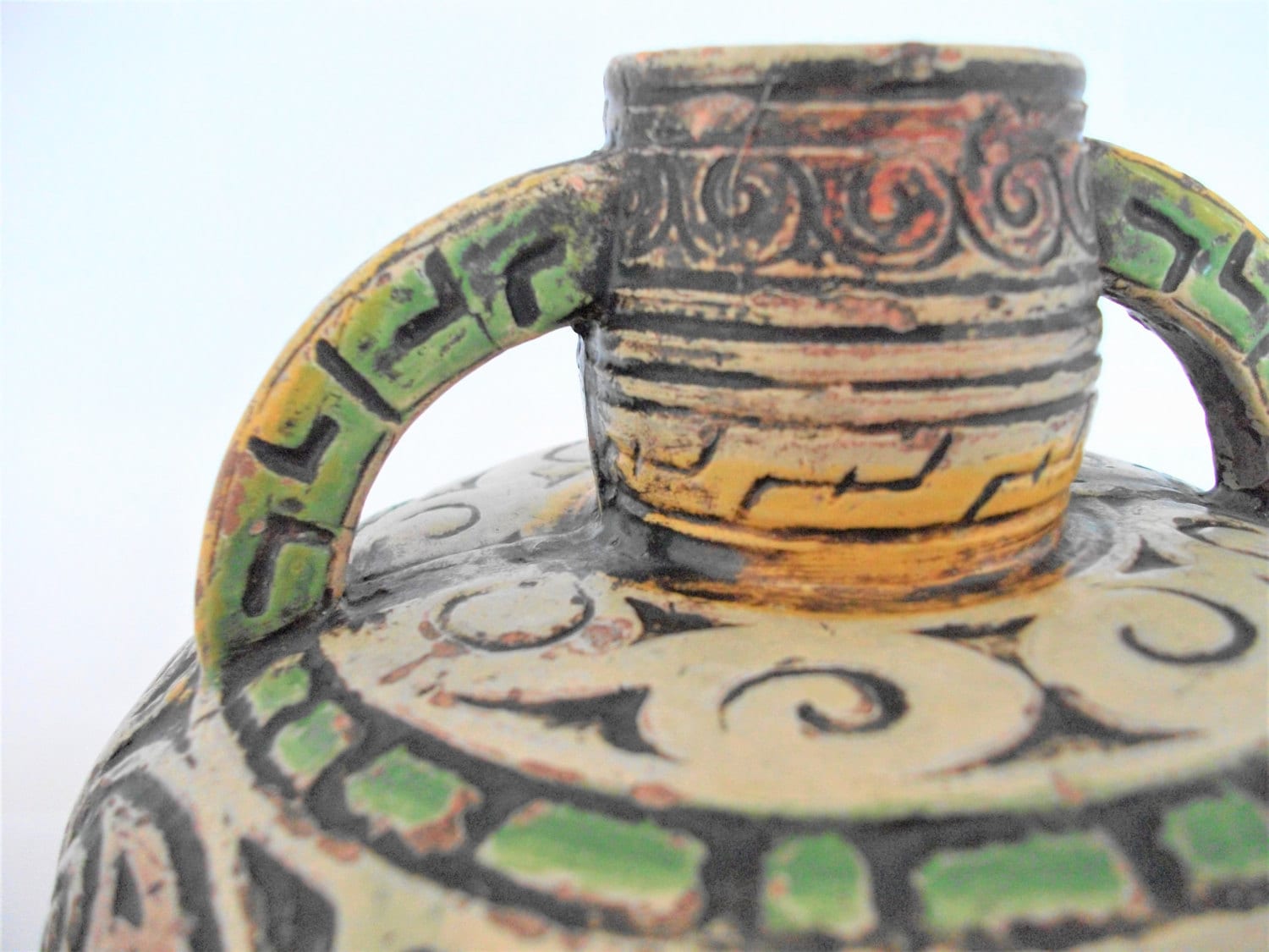 Antique Japanese Handcrafted Pottery Jug- Vase