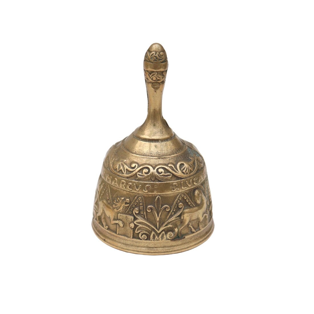 English Brass Sanctuary Church Bell Apostles , Office Decor, Vintage ...