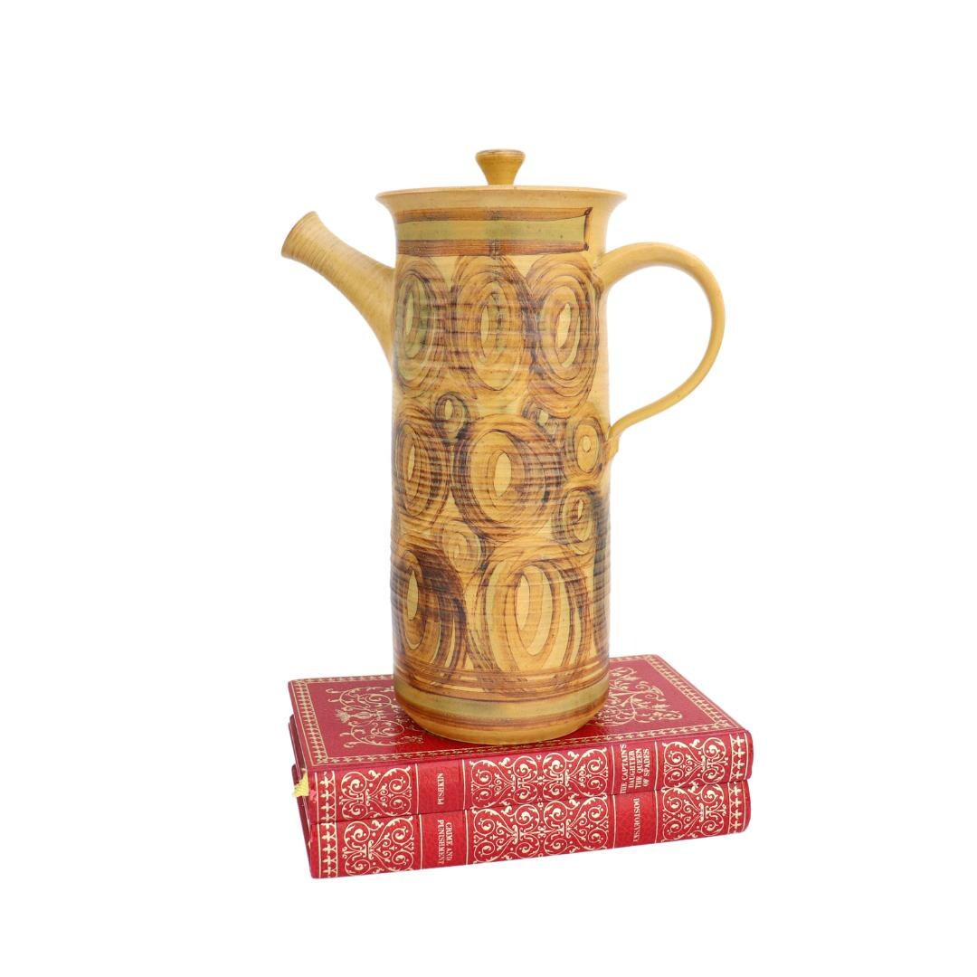 Mid Century Studio Pottery Coffee Pot by Alvingham - Earthy Tones - Etsy