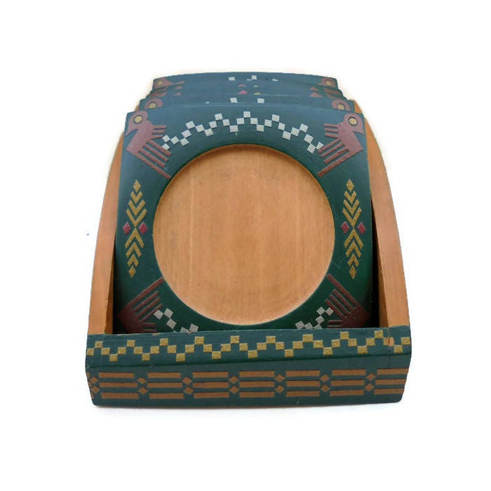Mopa Mopa Resin Artwork Coasters/Hand Made Wooden Coasters Made in ...