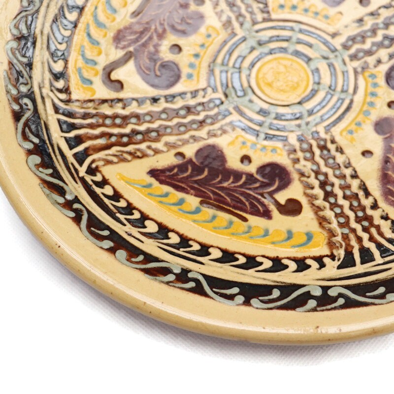 Large Spanish Hand Thrown Ceramic Wall plate- Bowl D 12.7 ...