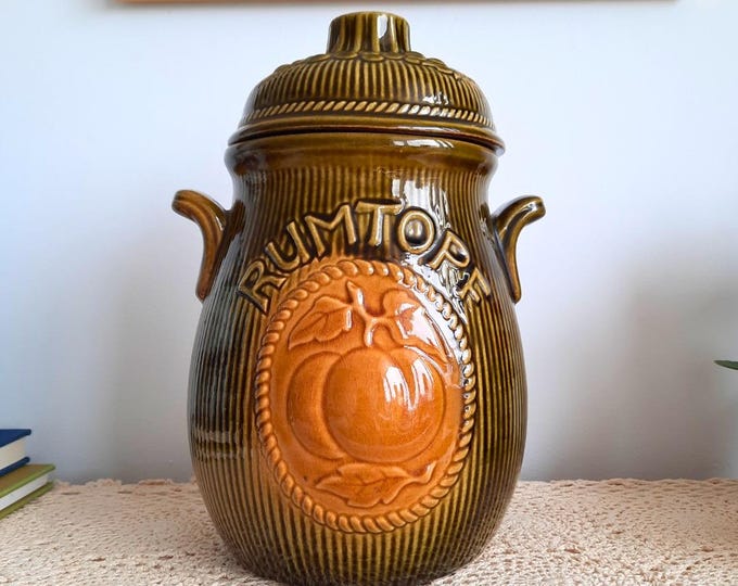 Mid Century West German Green Scheurich Rumtopf Lidded Jar 11'' High ...