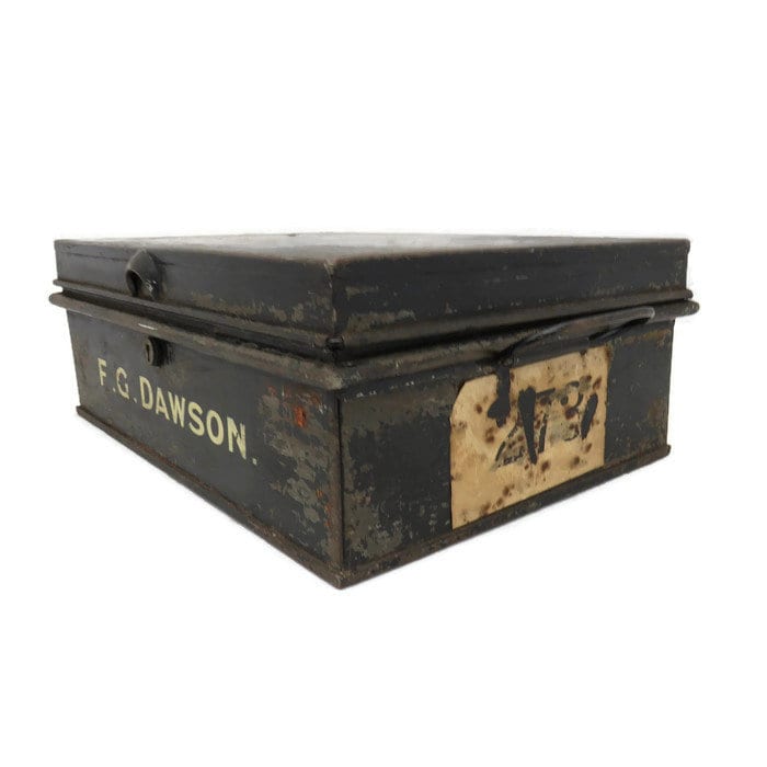 Hobbs & Co. Victorian military metal travel Lock .English Large Antique ...