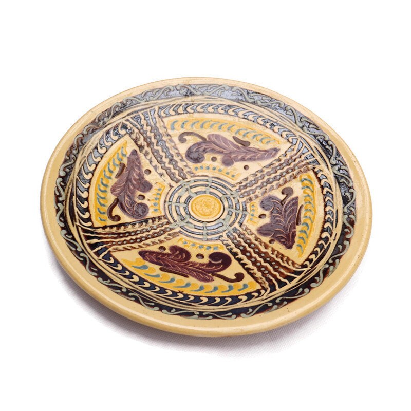 Large Spanish Hand Thrown Ceramic Wall plate- Bowl D 12.7 ...