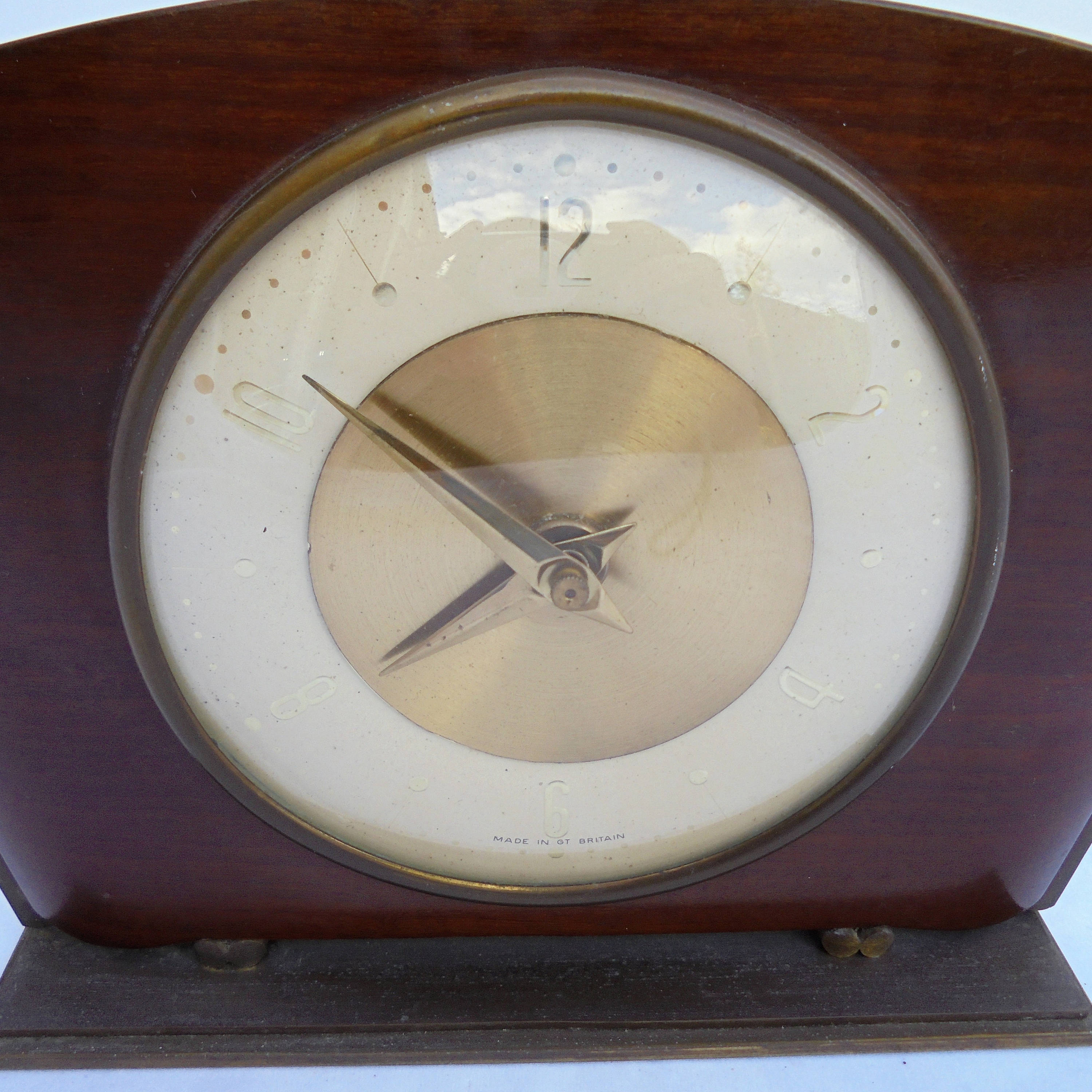 Kienzle Mohogany and Brass Art Deco Mantel Clock 1930's.Vintage Art ...