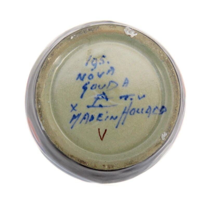 Small Gouda Pottery Nova Pattern C 1920's Pitcher Jug Vase .1920's ...