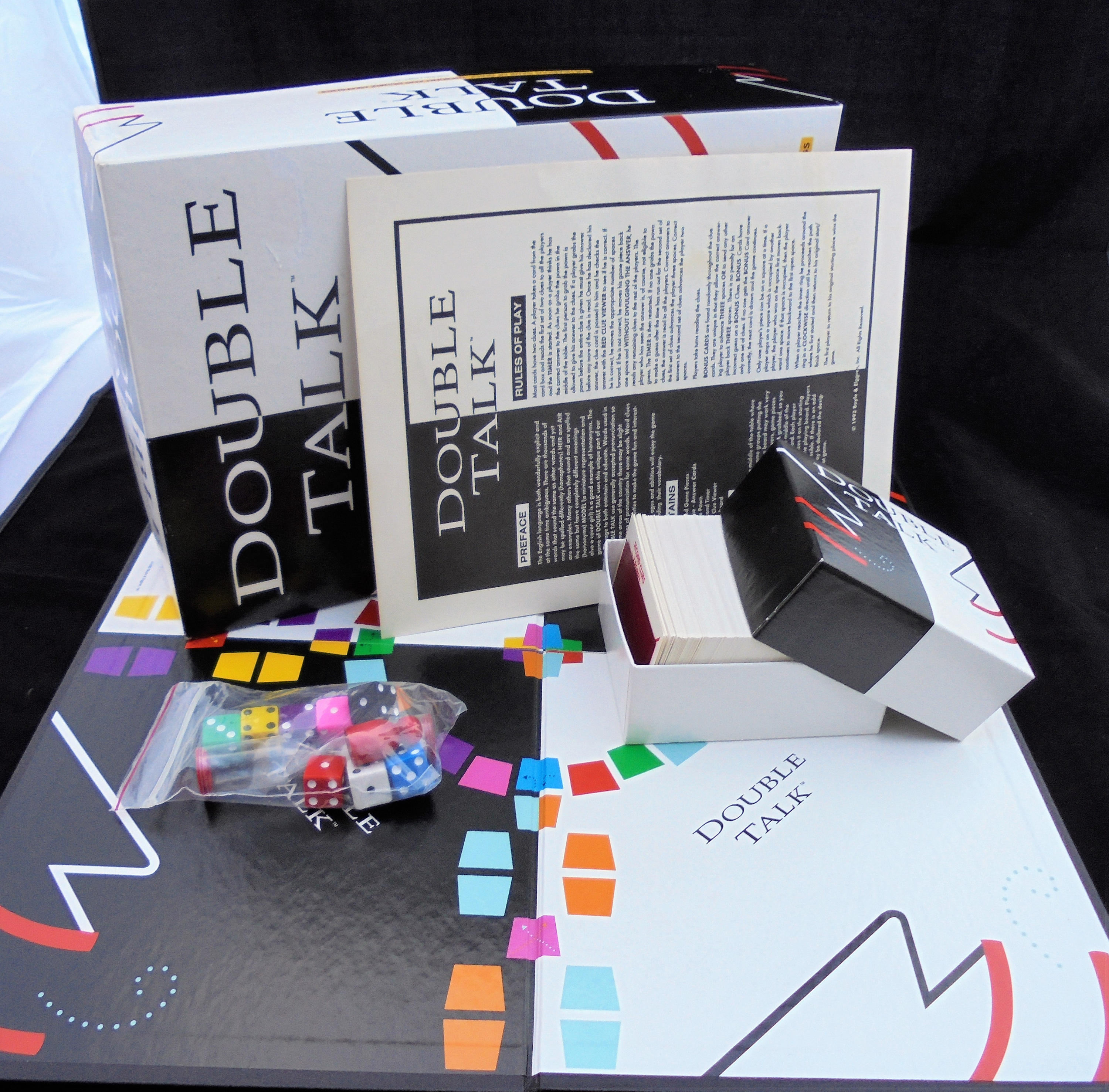 DOUBLE TALK 90'S Board Game/Double Talk Boyle and Elggren 1992 Board Game