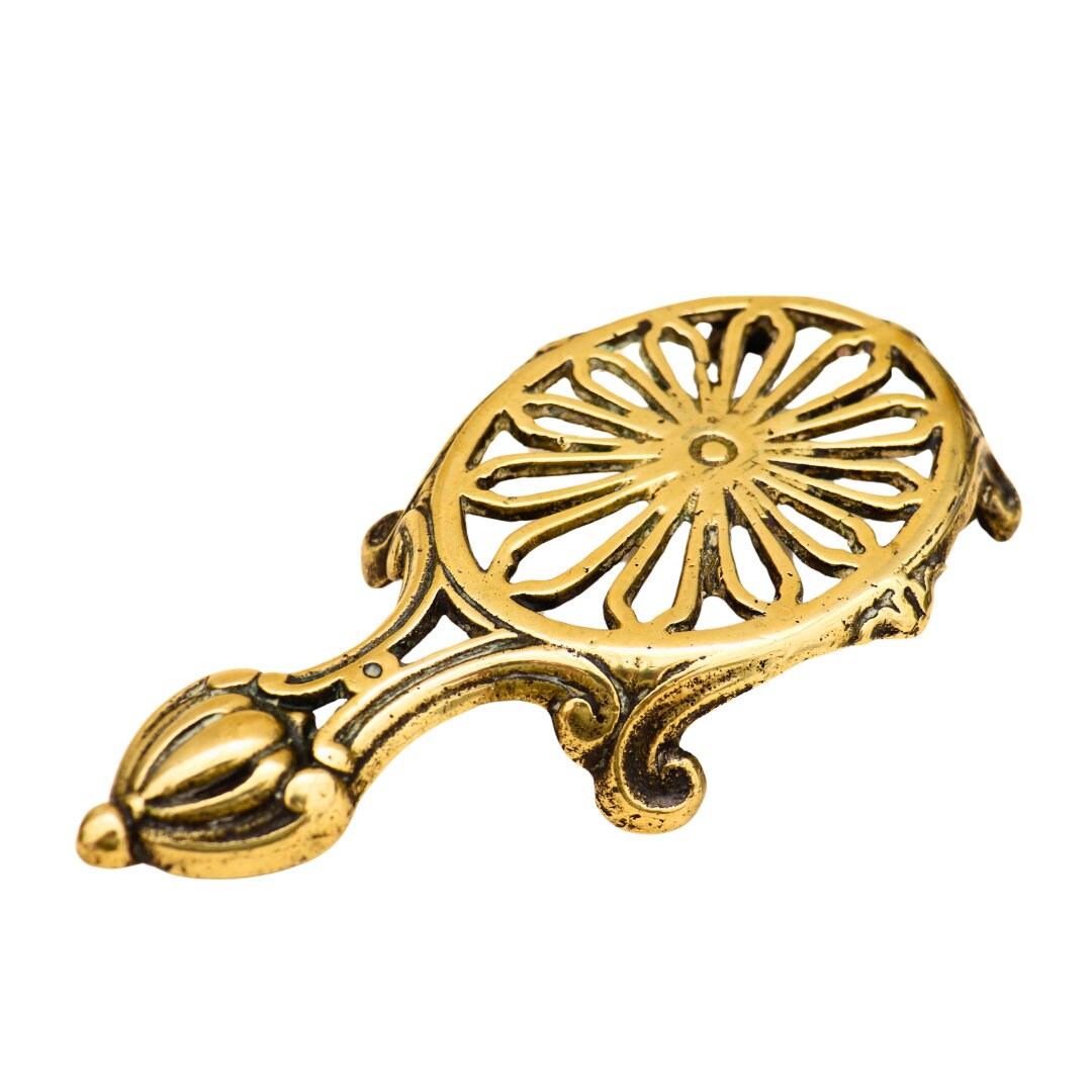 Antique Cast Brass Trivet Iron Stand Ornate Design, Antique Brass ...