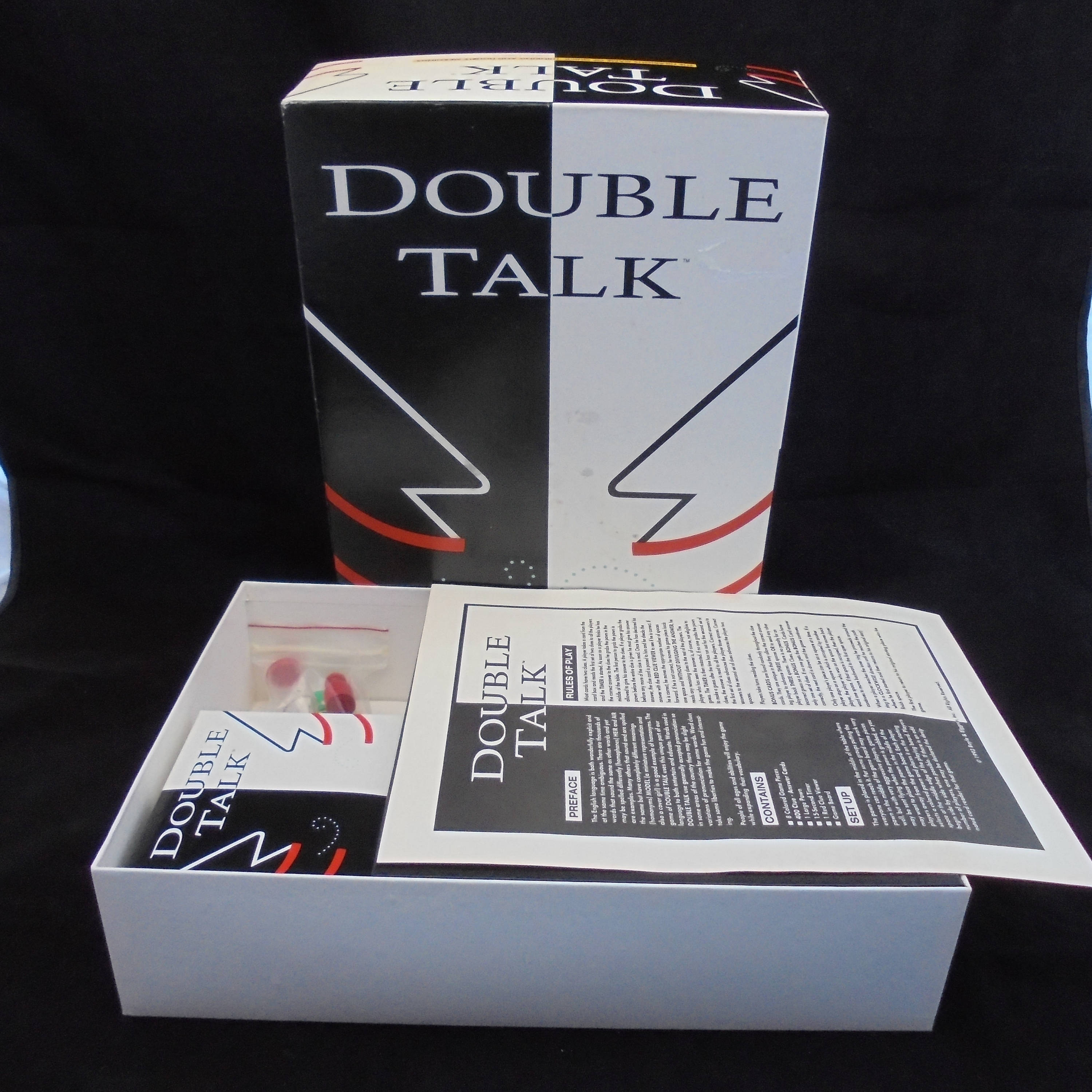 DOUBLE TALK 90'S Board Game/Double Talk Boyle and Elggren 1992 Board Game