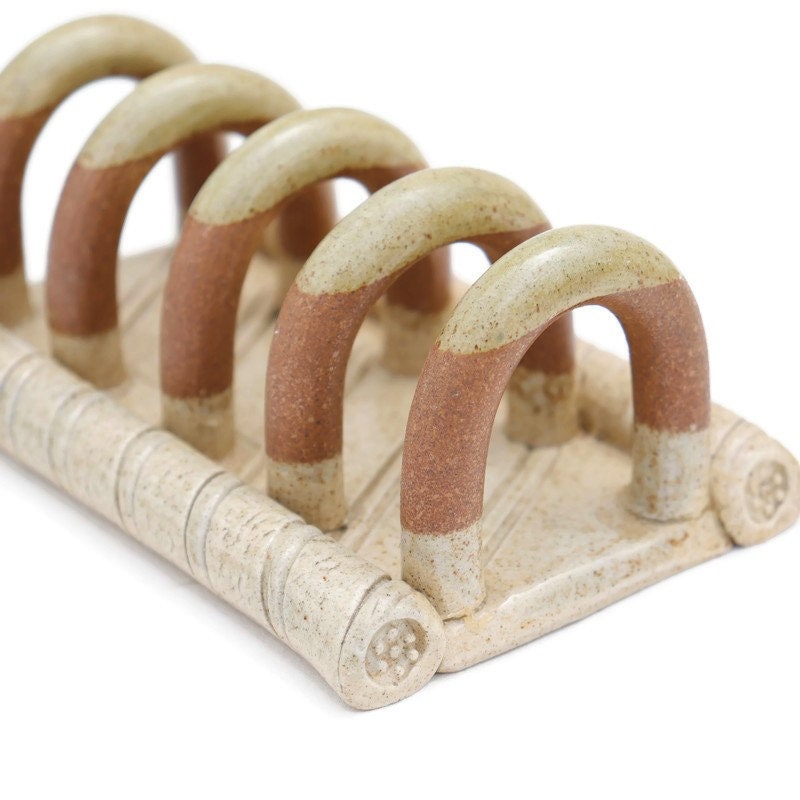 Studio Pottery Toast Rack, Rustic Toast Rack