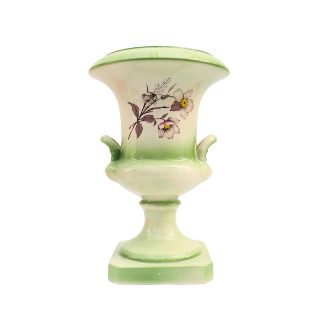 Mid Century Alcobaca Ceramic Urn Vase: Portuguese Floral Planter - Etsy
