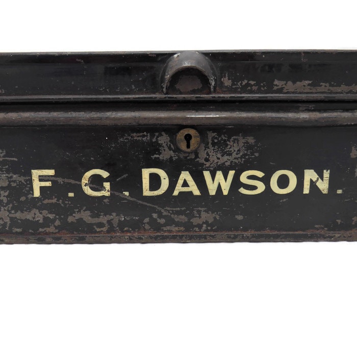 Hobbs & Co. Victorian military metal travel Lock .English Large Antique ...