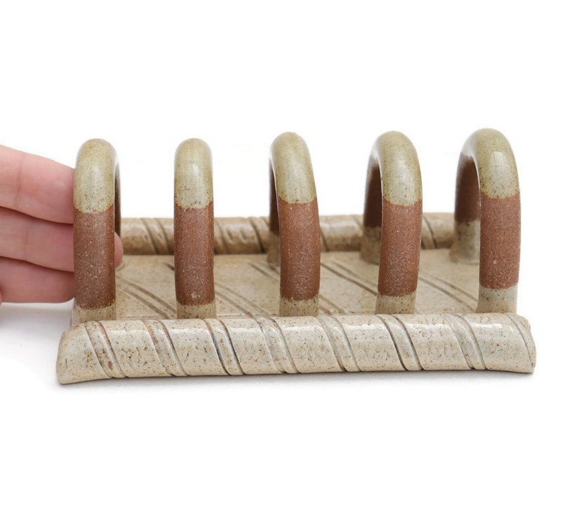 Studio Pottery Toast Rack Rustic Toast Rack - Etsy