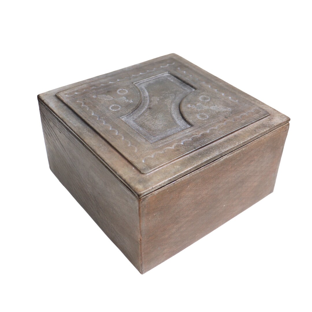 Vintage Tuareg Hand Tooled Box, Old African Leather Box, African ...