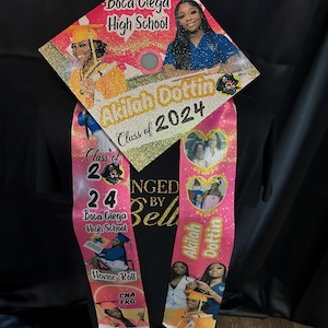 Custom Graduation Stole | Personalized Class of 2026/2027 Keepsake - Etsy