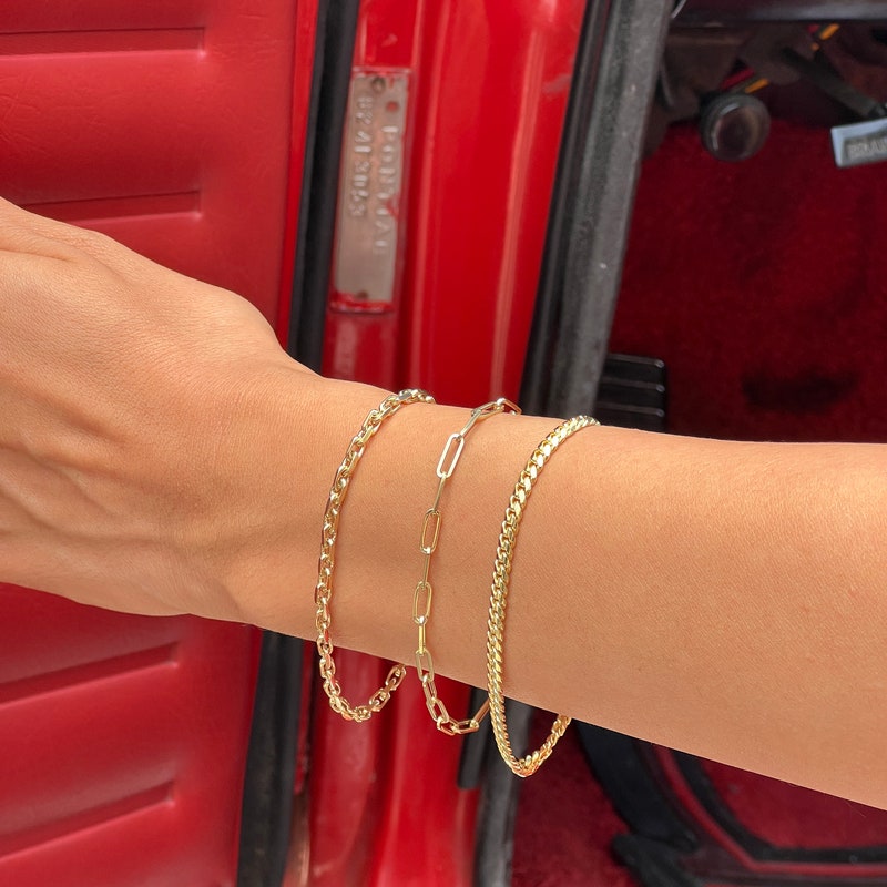 Solid Gold Bracelet - Etsy