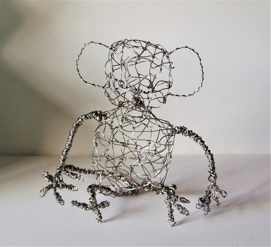 Silver Wire Monkey Sculpture - Etsy
