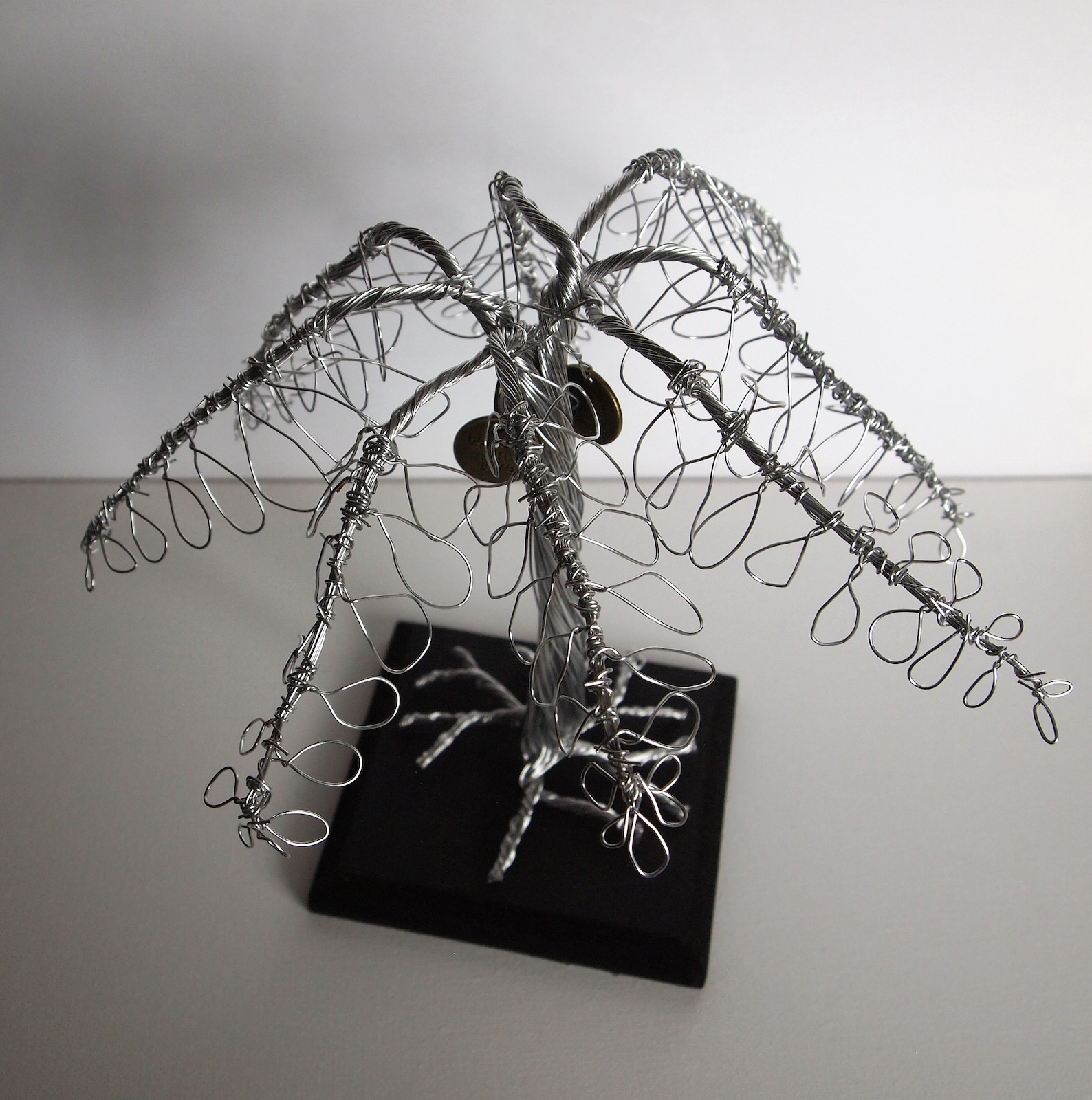 Silver Wire Palm Tree Sculpture - Etsy