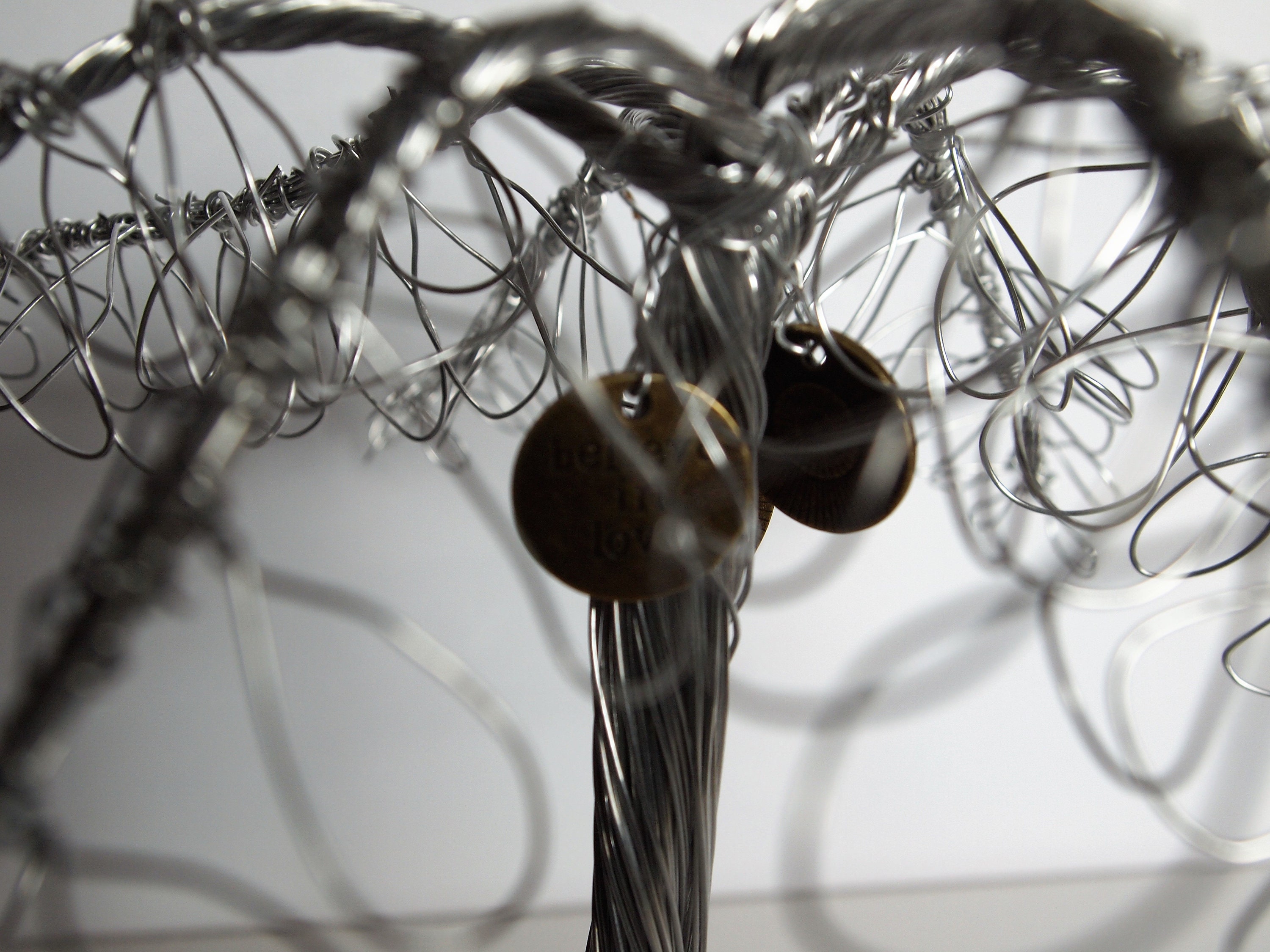 Silver Wire Palm Tree Sculpture - Etsy