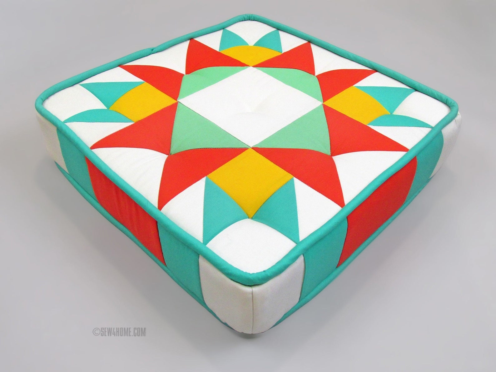 Tufted Patchwork Floor Cushions Digital PDF Sewing Pattern - Etsy