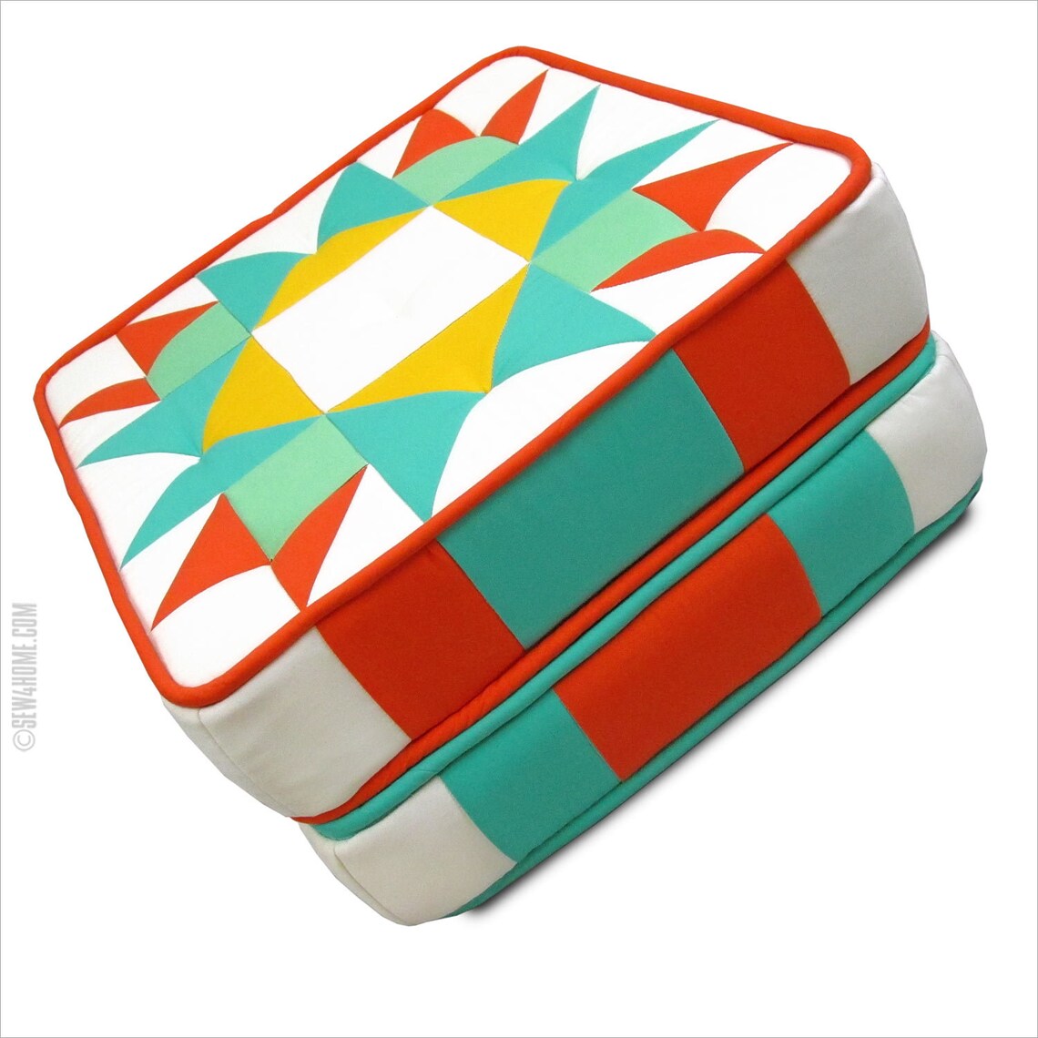 Tufted Patchwork Floor Cushions Digital PDF Sewing Pattern - Etsy