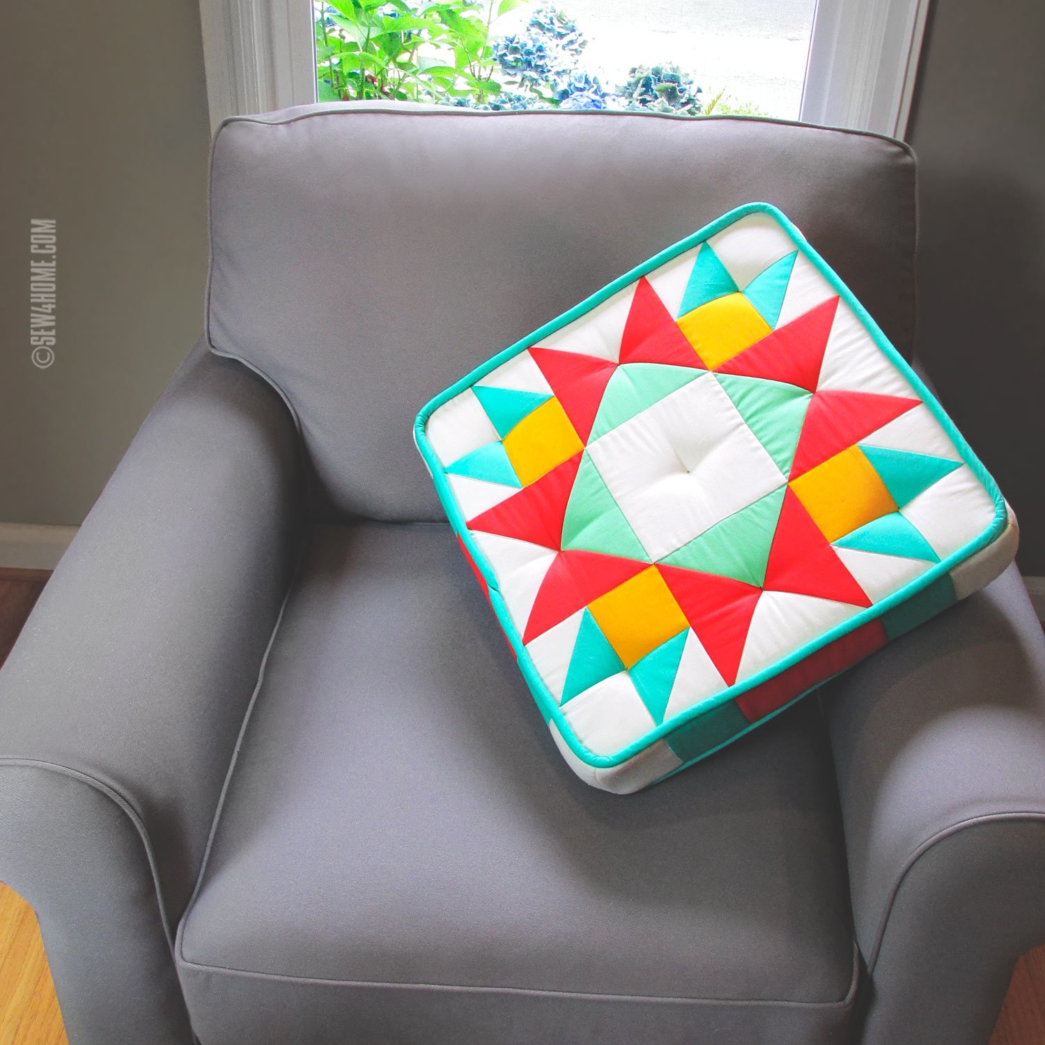 Tufted Patchwork Floor Cushions Digital PDF Sewing Pattern - Etsy