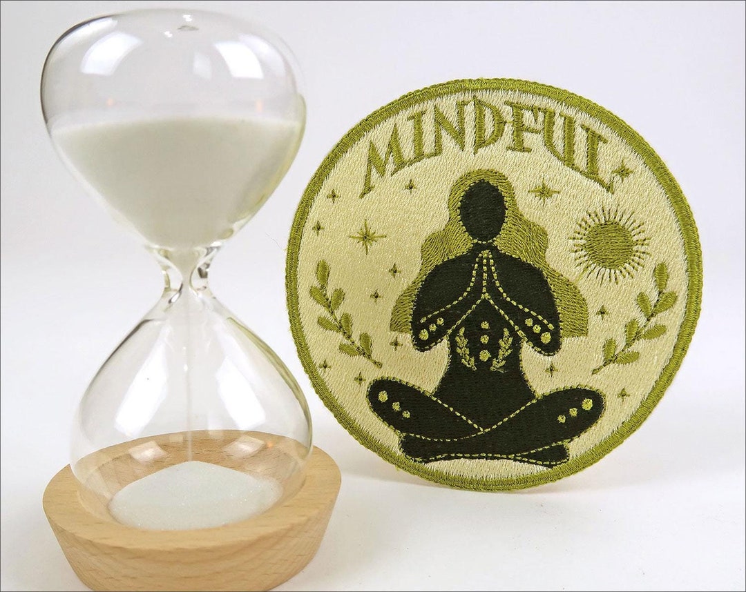 Mindfulness Patch Machine Embroidery Design (digital Download) - Etsy