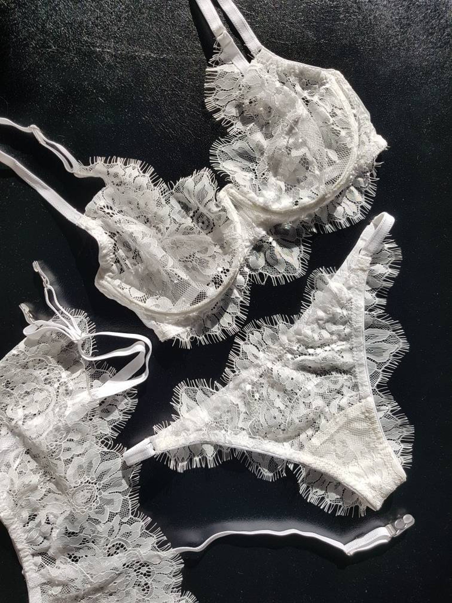 Wedding Lingerie / Bridal Lingerie / White Lingerie / Wedding - Etsy