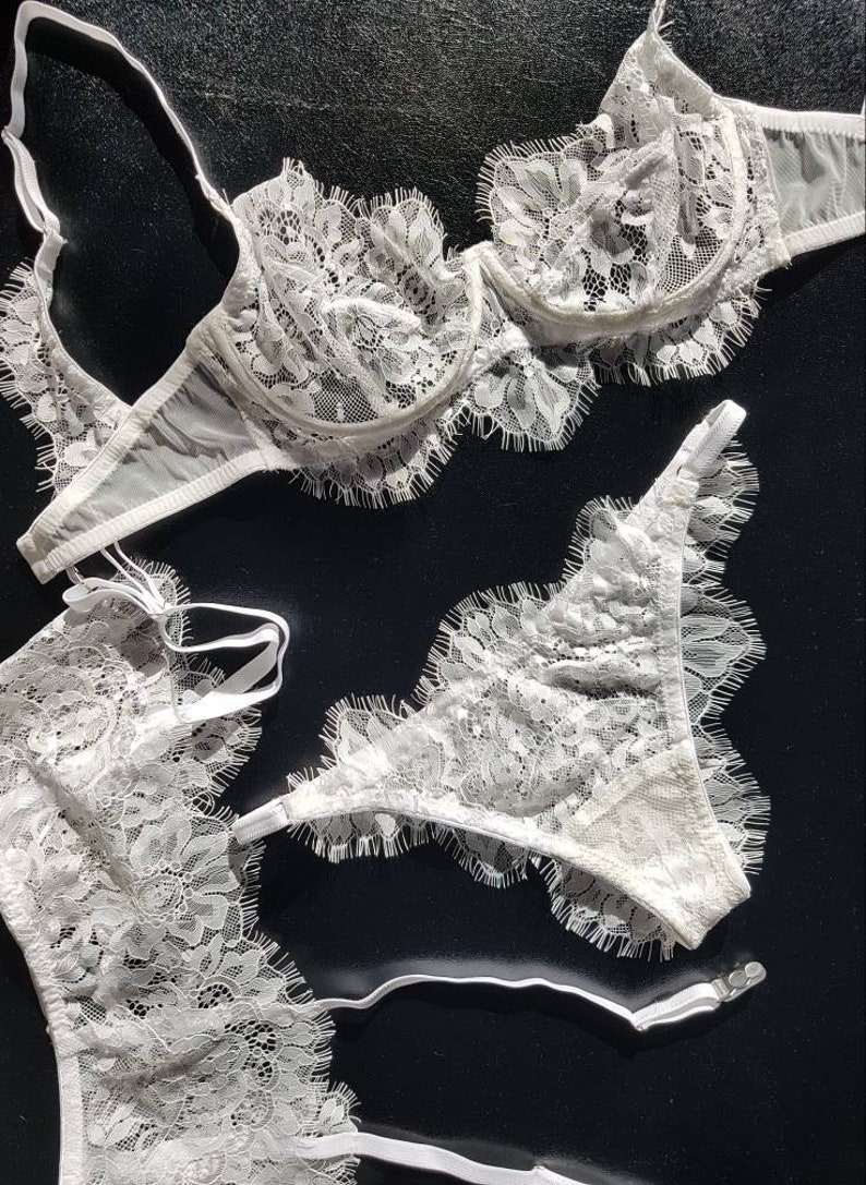 Wedding Lingerie / Bridal Lingerie / White Lingerie / Wedding - Etsy