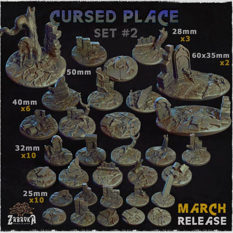 Cursed Place - Warhammer/aos/miniature Bases - Etsy